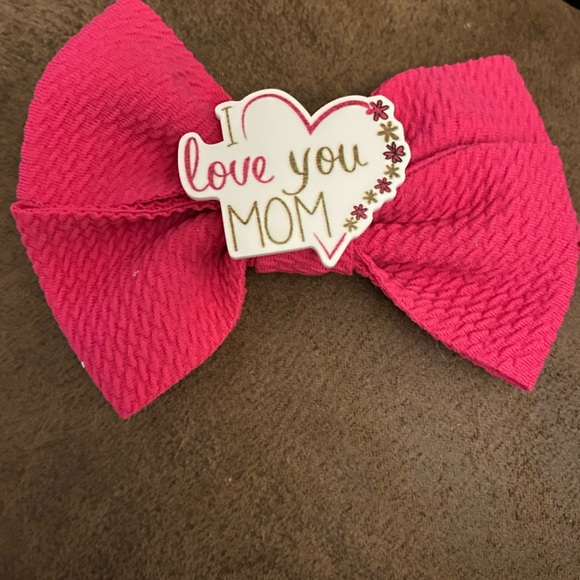 Accessories | Love You Mom Hair Bow | Poshmark